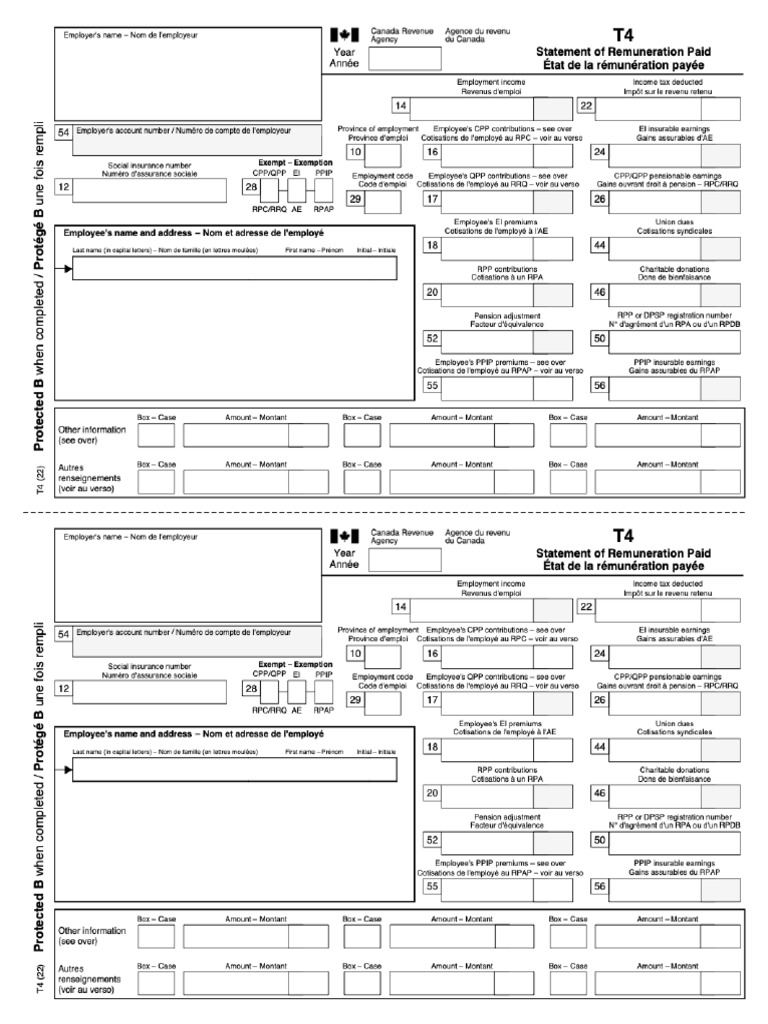 T4 Form 2022 | PDF