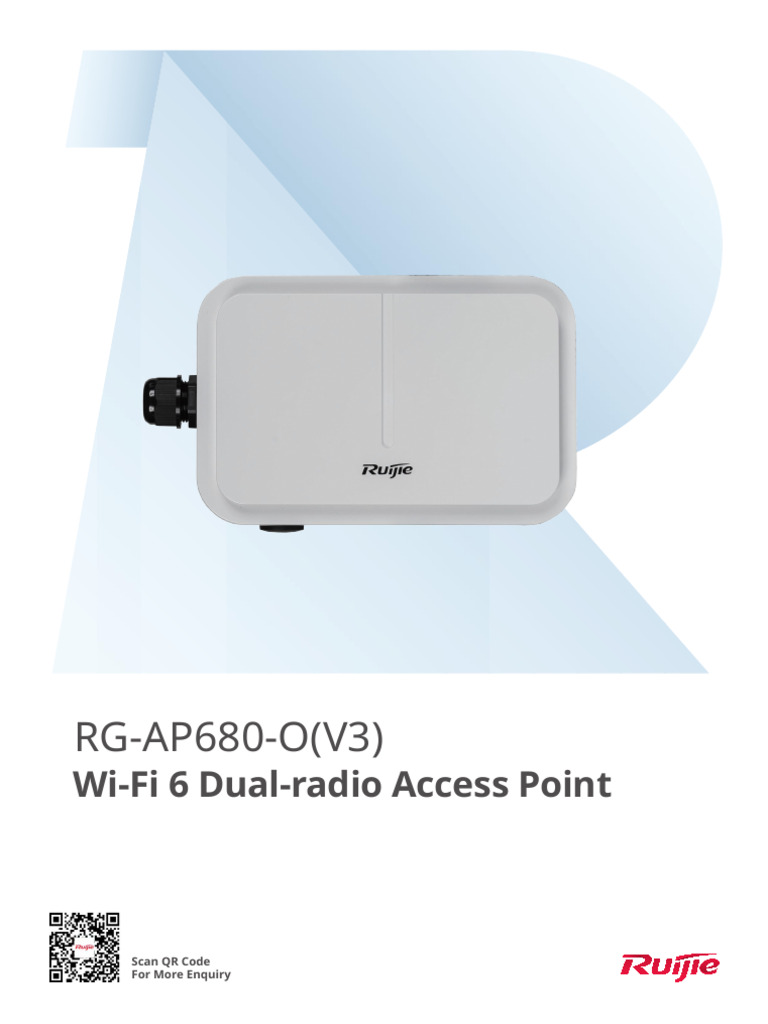 RG-AP680-O (V3) : Wi-Fi 6 Dual-Radio Access Point | PDF