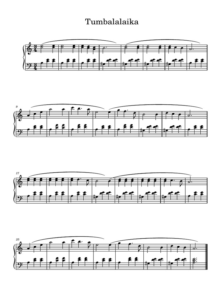 Tumbalalaika | PDF