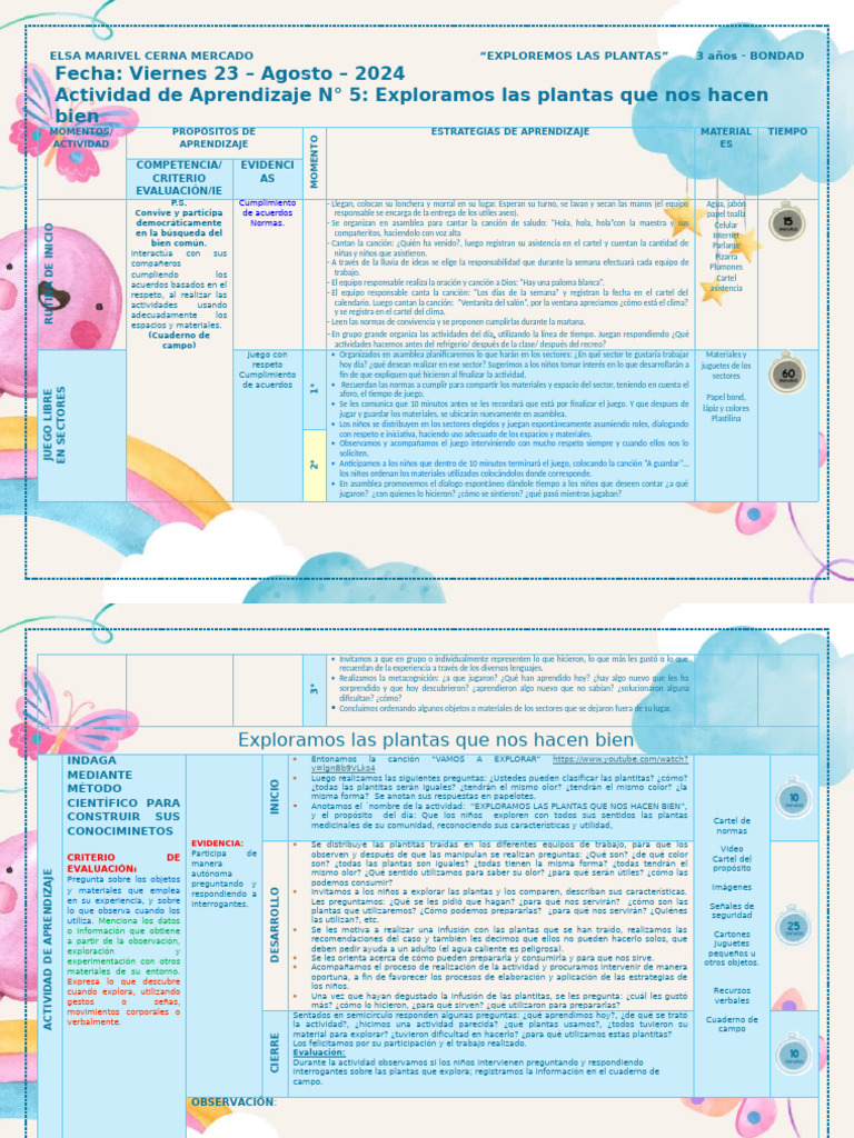 S22°-23-08-2024-Explorando Las Plantas Que Nos Hacen Bien | PDF
