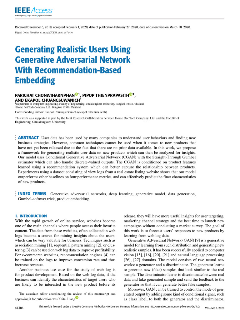 Generating Realistic Users Using Generative Adversarial Network With Recommendation Based