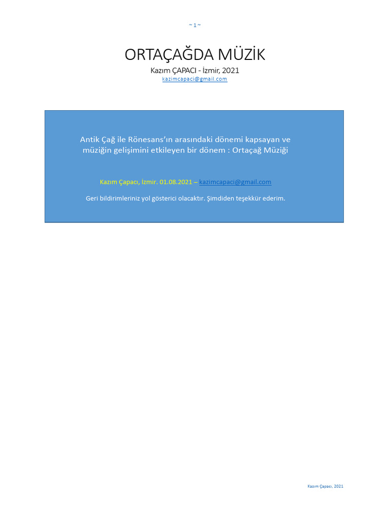 Ortacagda_Muzik | PDF
