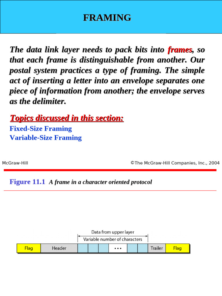 5-Flow and Error Control in Data Link Layer | PDF