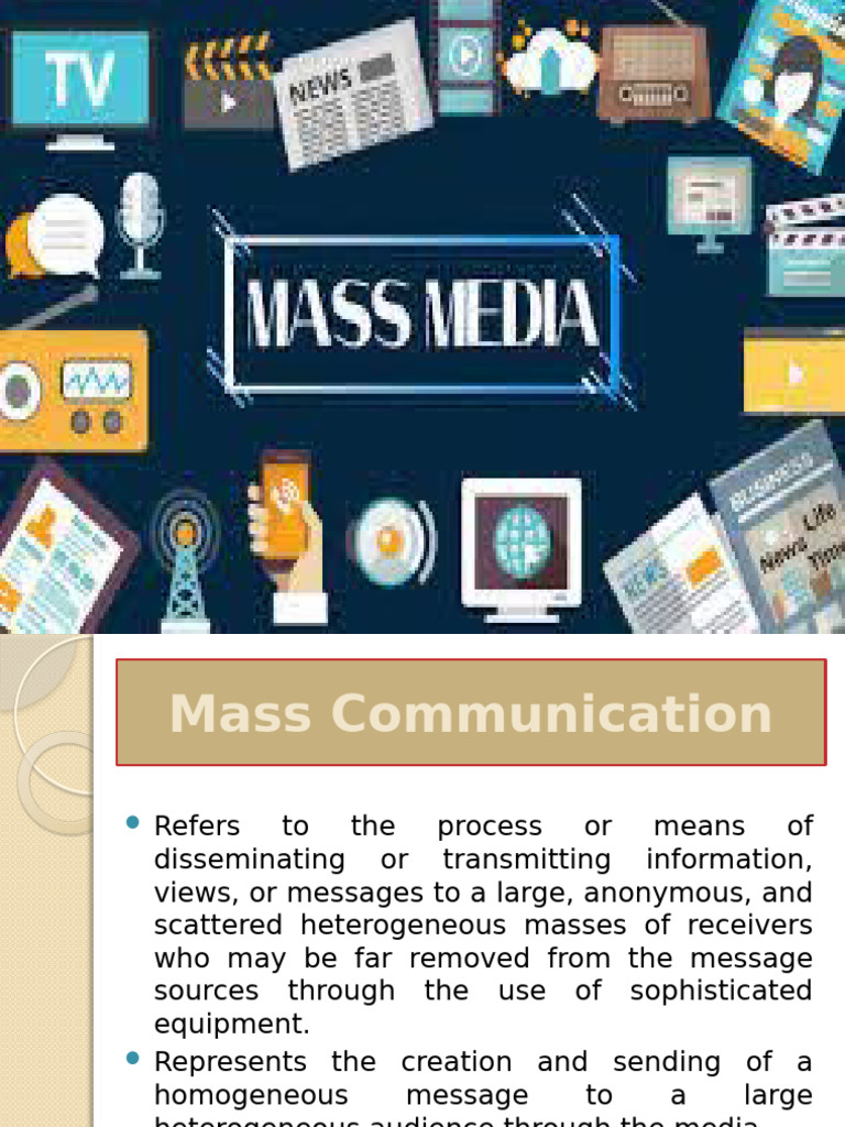 Mass Media and Mass Communication | PDF