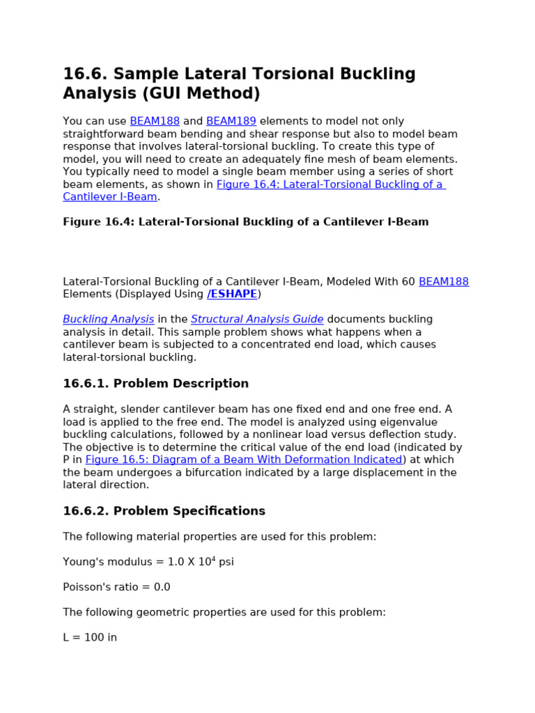 Buckling Ansys Theory | PDF