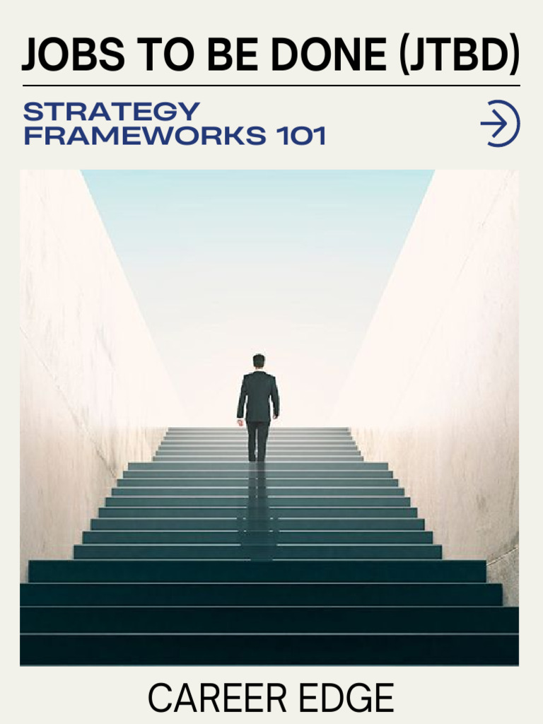 Strategy Frameworks 101 - Jobs To Be Done (JTBD) | PDF | Innovation ...
