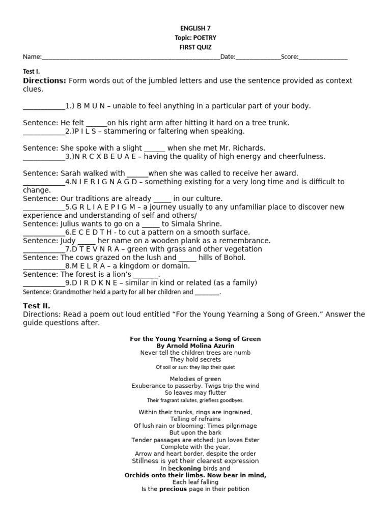 Poetry | PDF