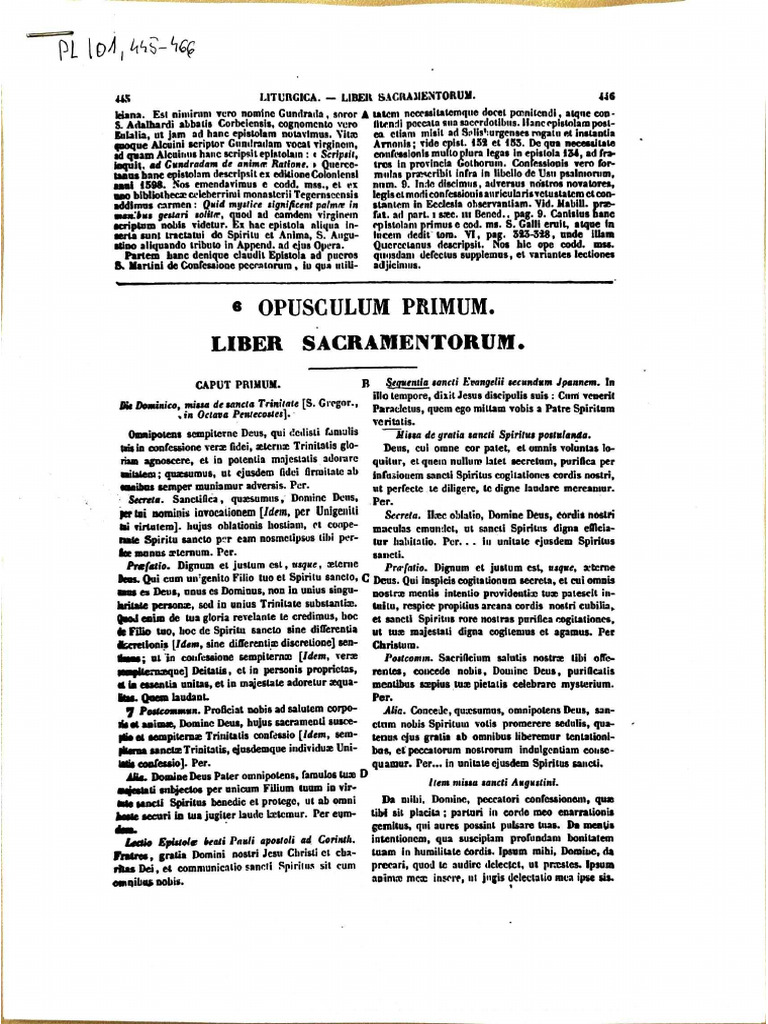 Liber Sacramentorum 2 | PDF