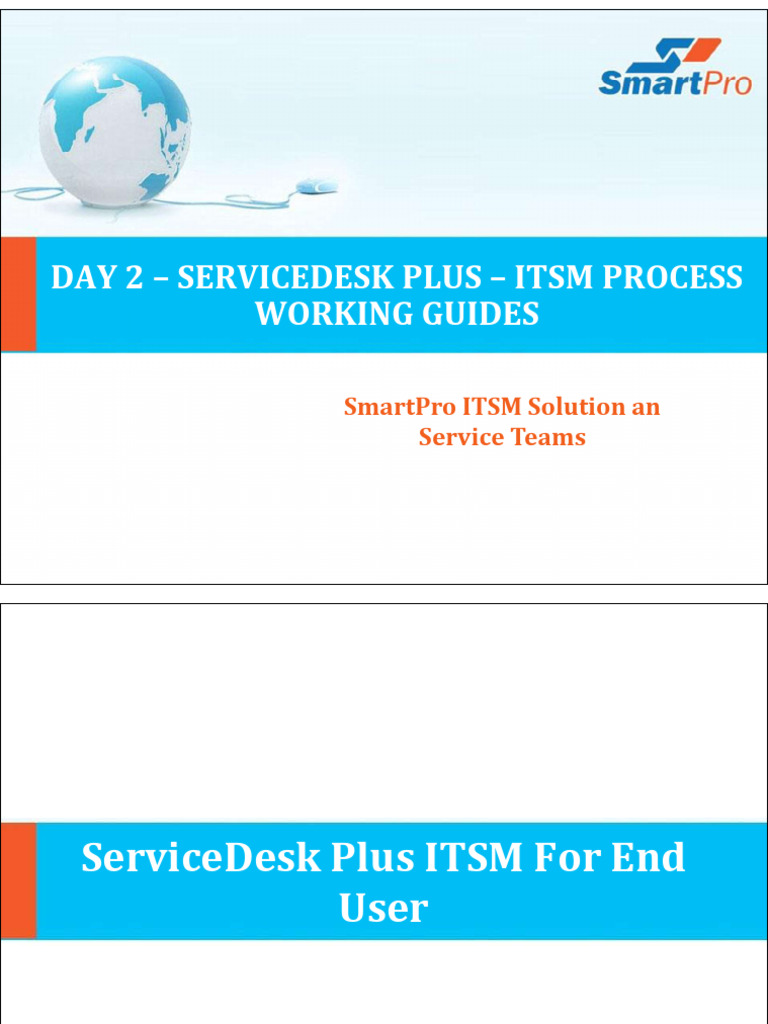 ITSM - Process Working Guide | PDF