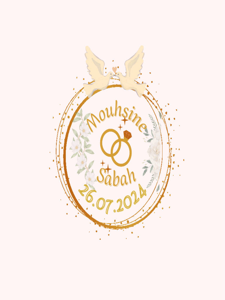 Rose Gold Luxury Initial Circle Logo | PDF