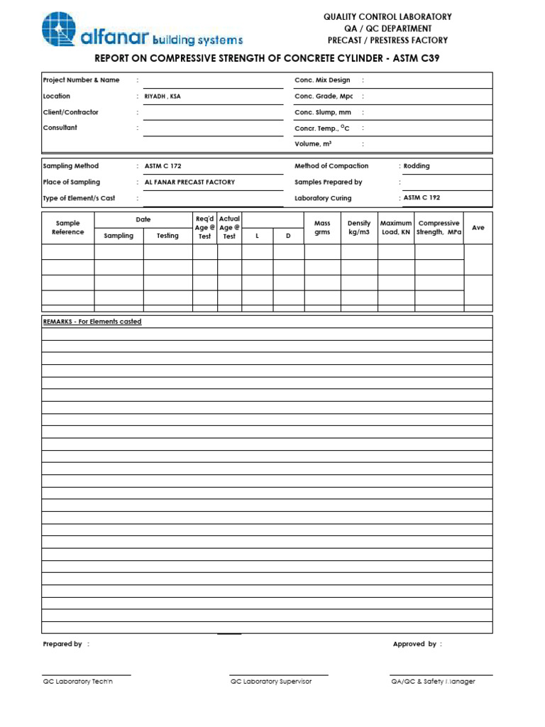 ATTACHMENTS_PRODUCTION_CONCRETE COMPRESSIVE STRENGTH REPORT | PDF