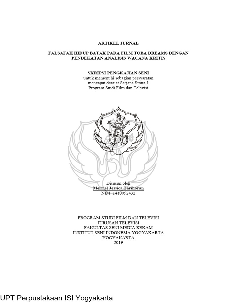 Falsafah Hidup Batak di Toba Dreams | PDF | Qualitative Research ...