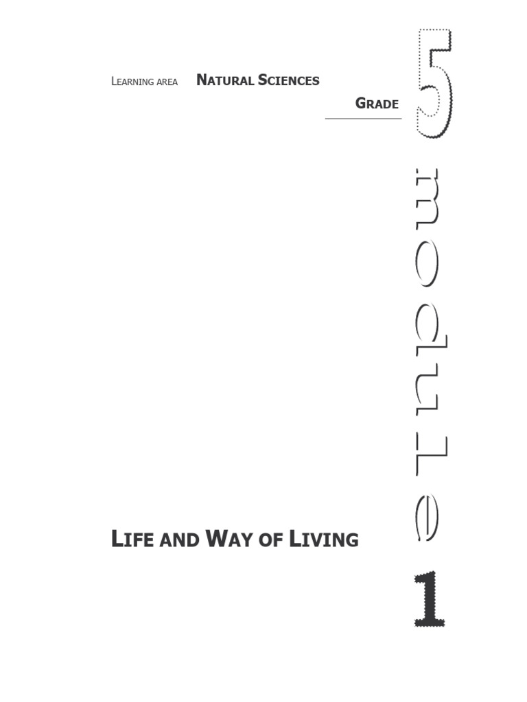 Sci Gr5 LIFE AND WAY OF LIVING F | PDF