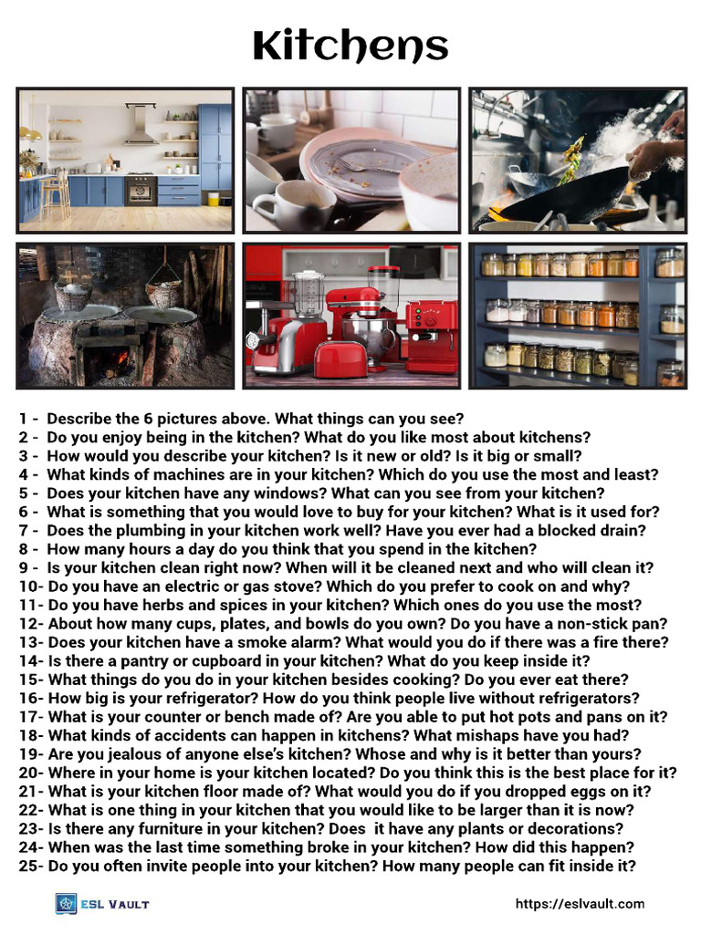 25-conversation-questions-about-kitchens | PDF