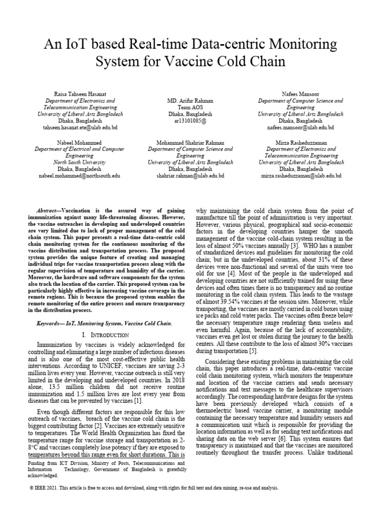 An IoT Based Real Time Data Centric Moni | PDF | Databases | Computing