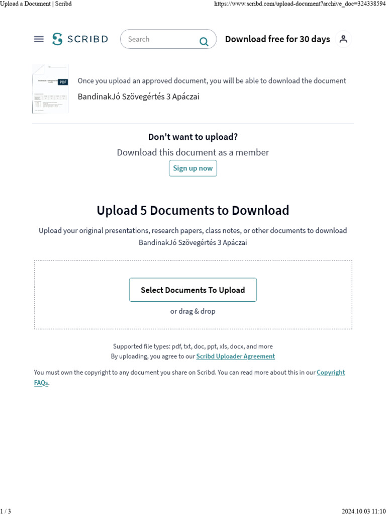 Upload A Document - Scribd | PDF