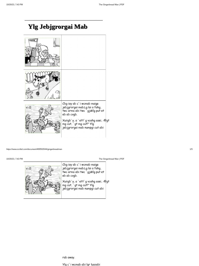 The Gingerbread Man Pdf Pdf