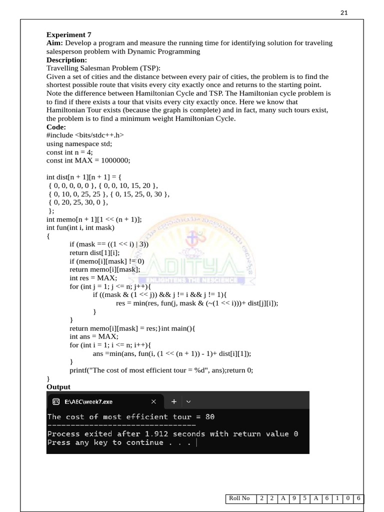 AEC LAB Sample | PDF