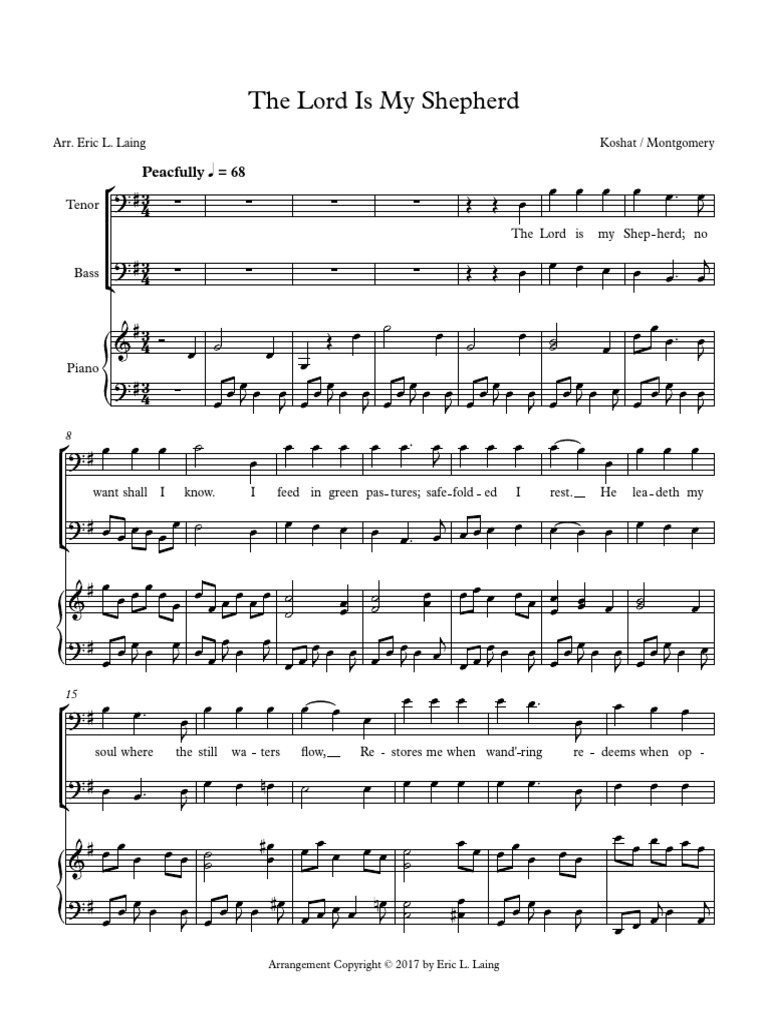 The Lord Is My Shepherd | PDF
