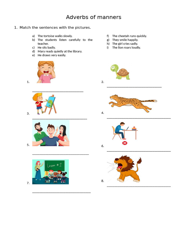 Adverbs of Manners | PDF