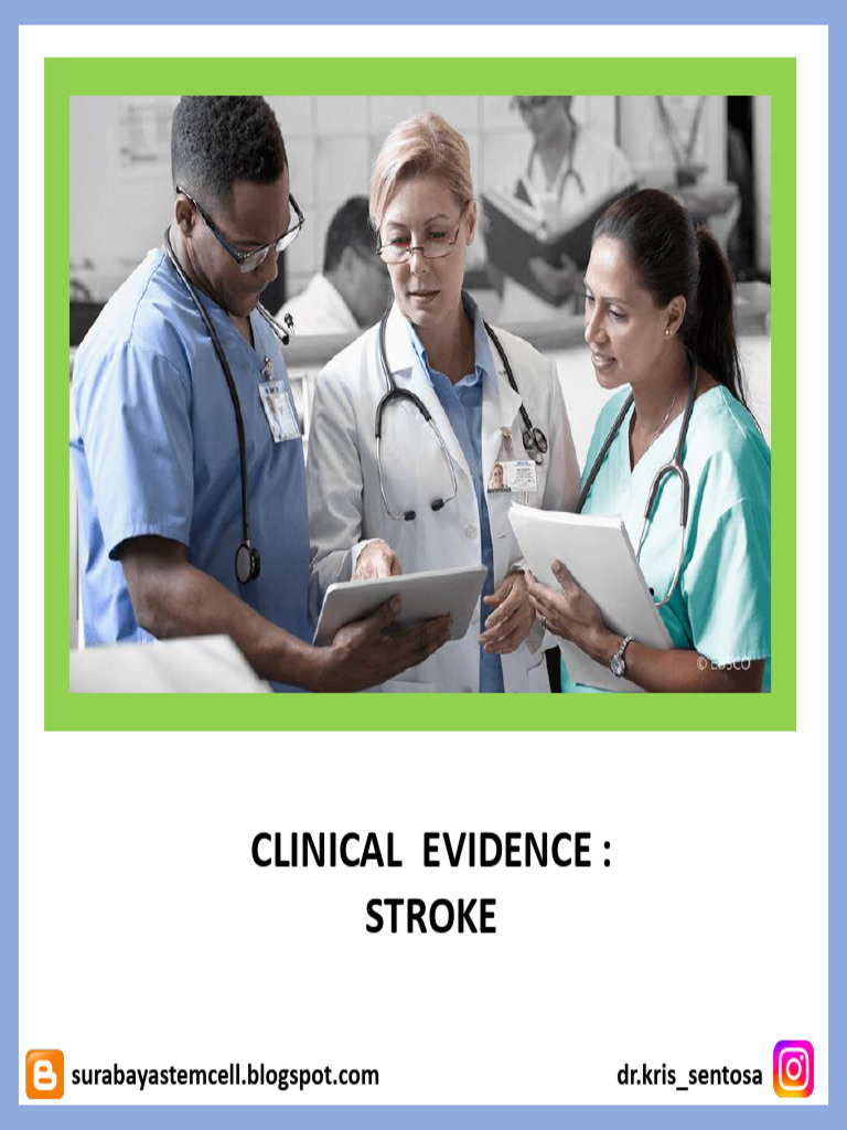 Clinical Evidence Stroke | PDF