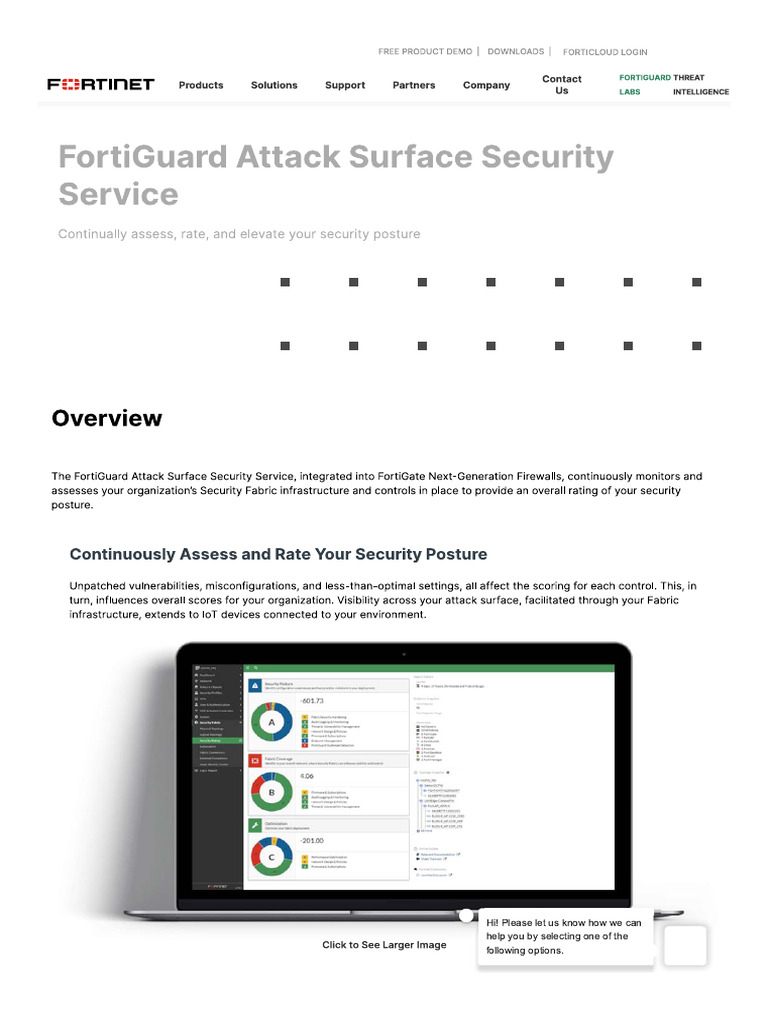 FortiGuard Attack Surface Security Service | PDF
