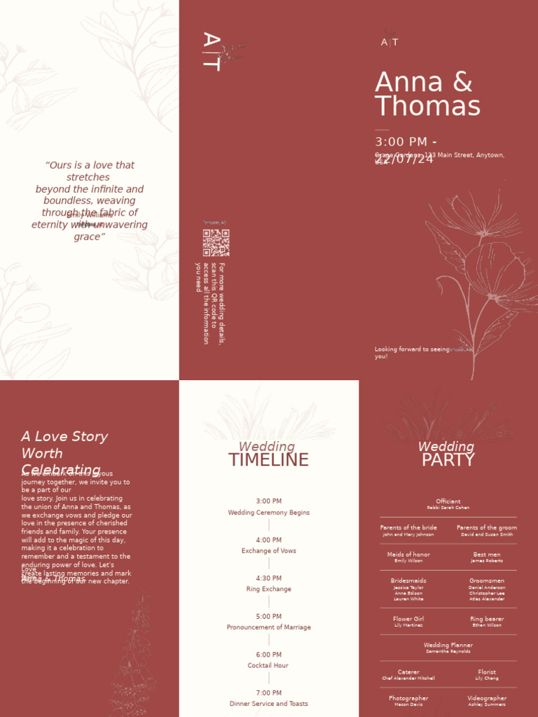 Tri-Fold-Wedding-Program-Template | PDF