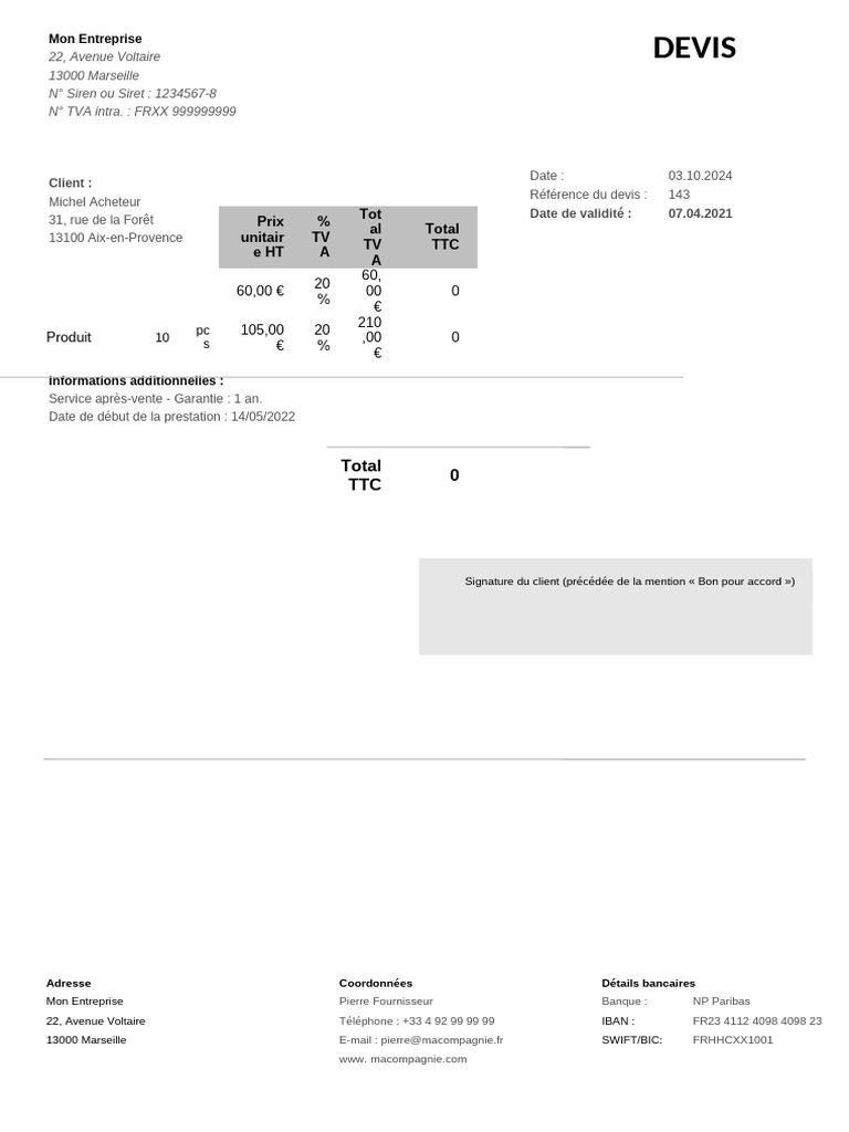 modele_devis_batiment-1 | PDF