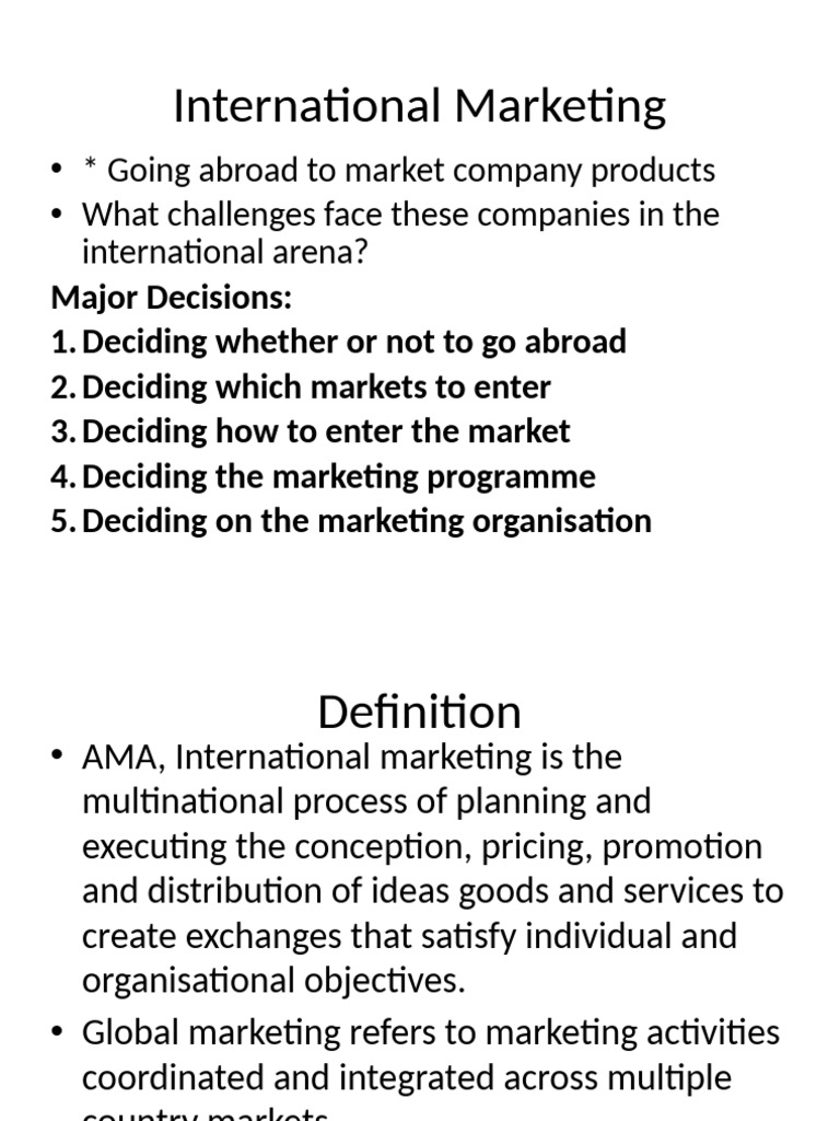 International Marketing | PDF