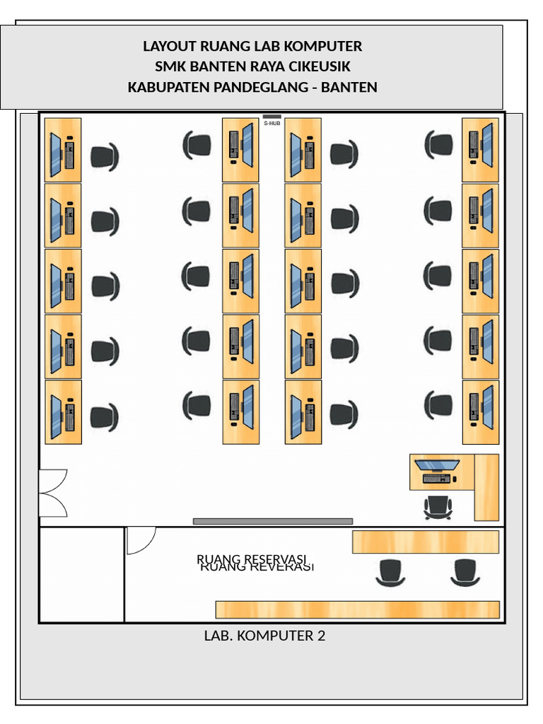 LAYOUT RUANG LAB SBR | PDF