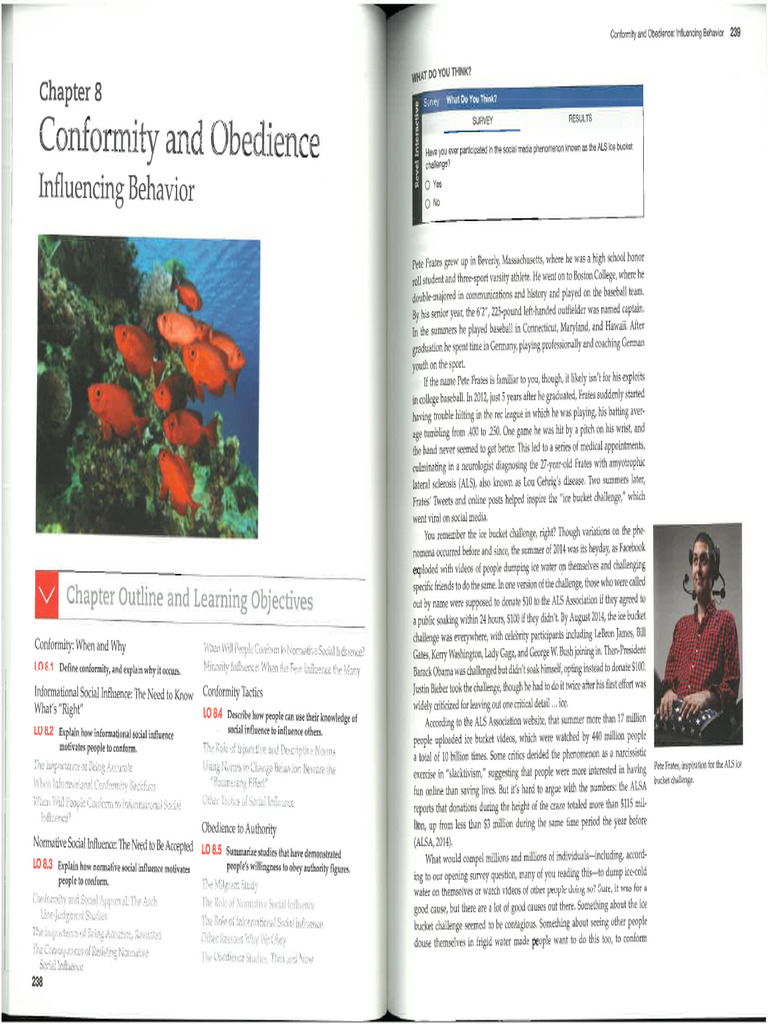 Aronson Et Al Sp 2021 Ch 8 Conformity Obedience Pdf