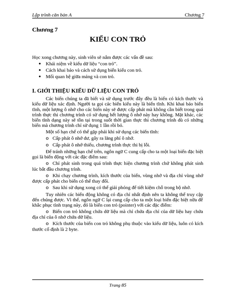 Ch7 - Con Tro | PDF