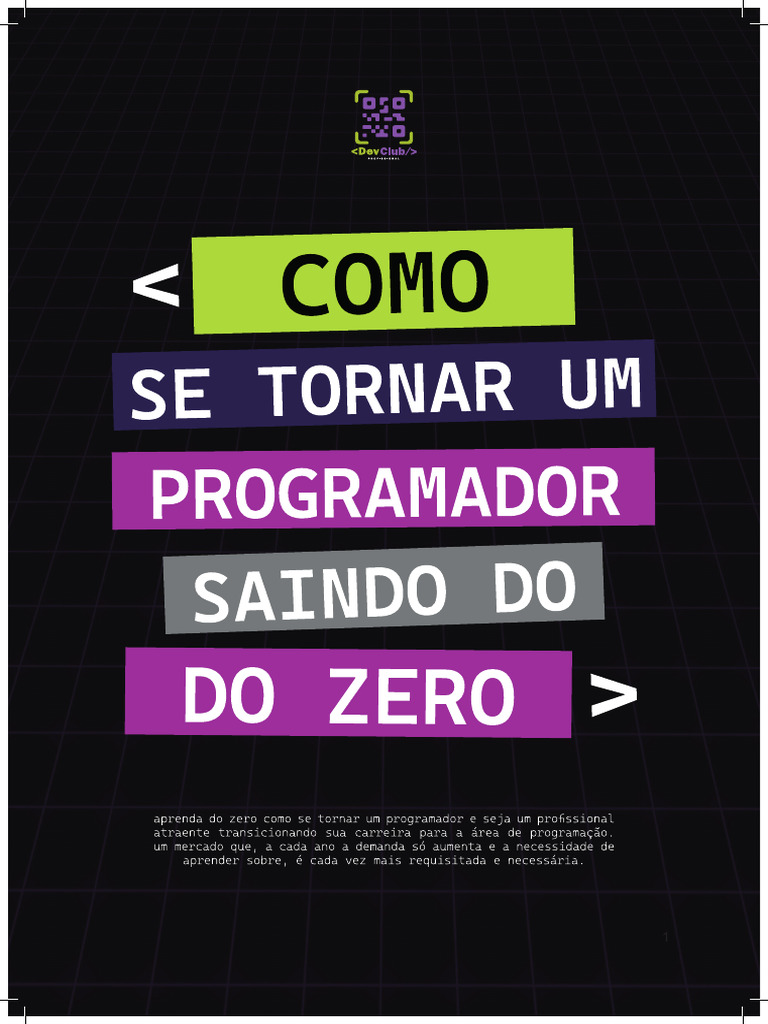 Apostila Como Se Tornar Um Programador Saindo Do ZERO | PDF