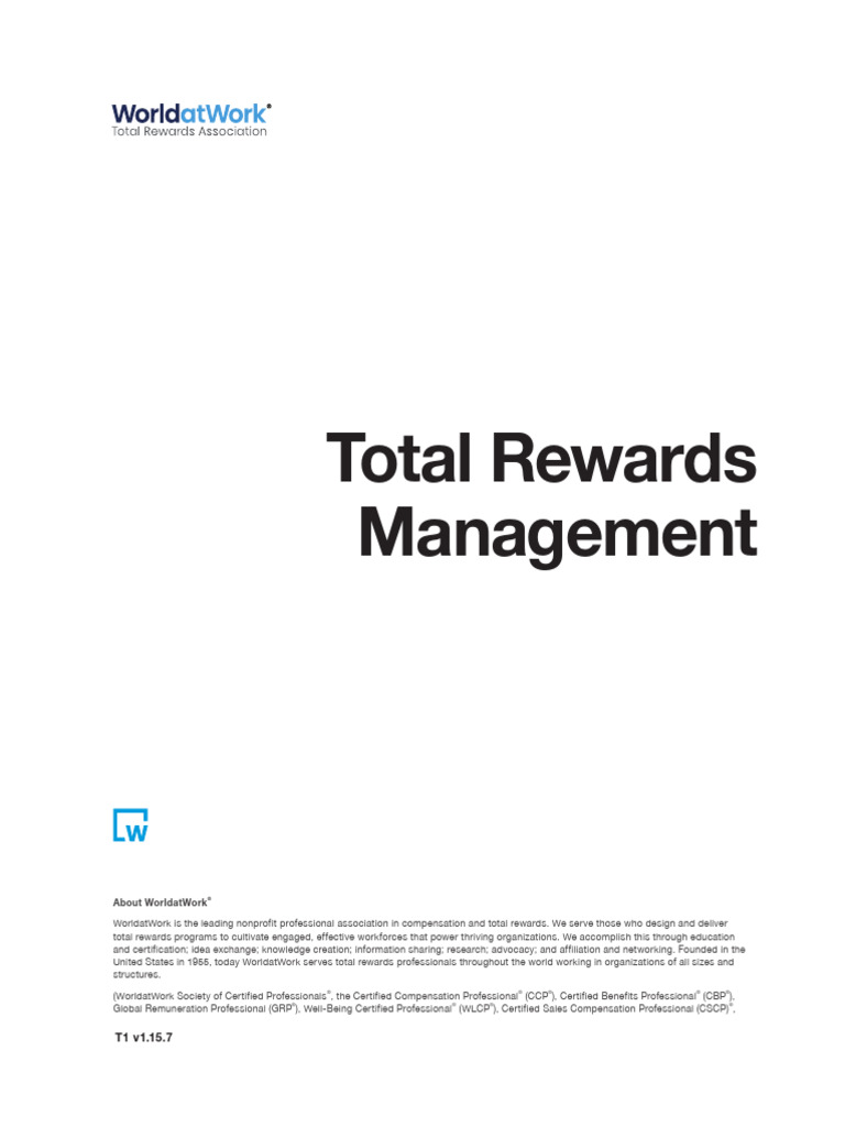 total-rewards-management-coursebook (1) | PDF