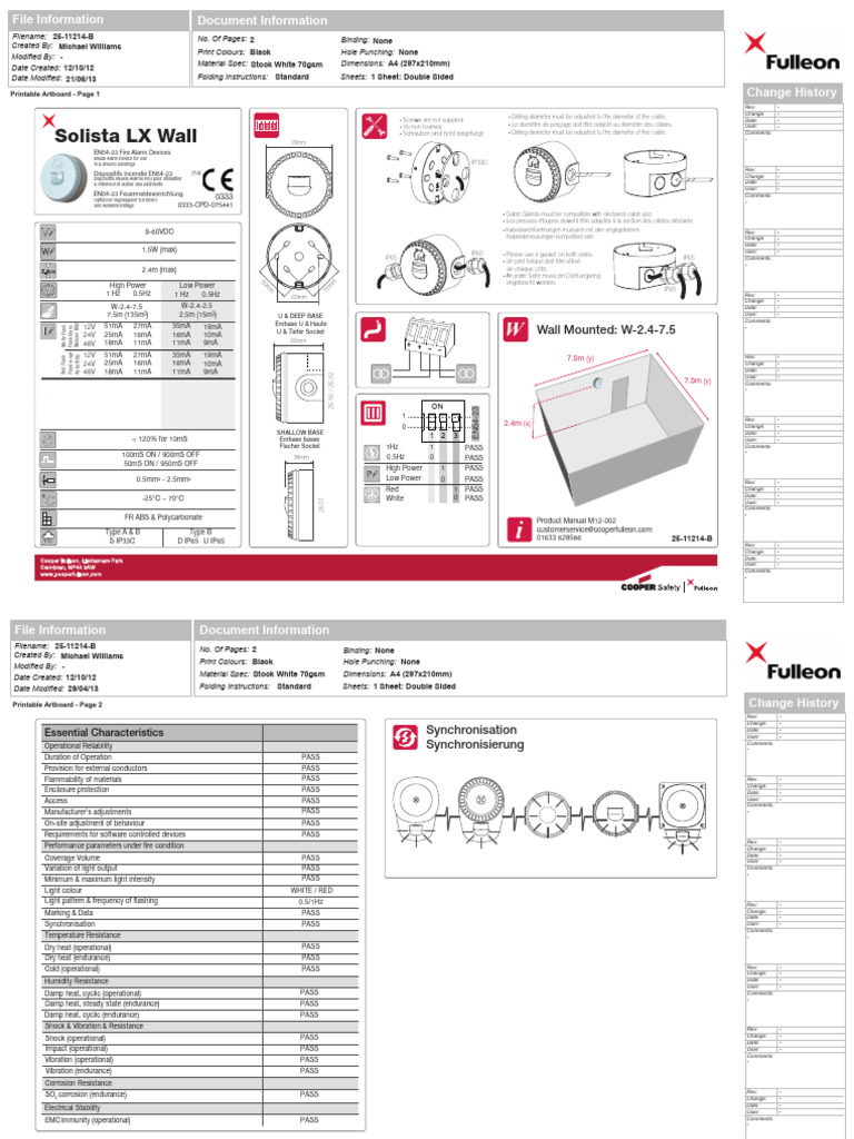 Notice Technique 1 - SOLISTA LX WALL | PDF
