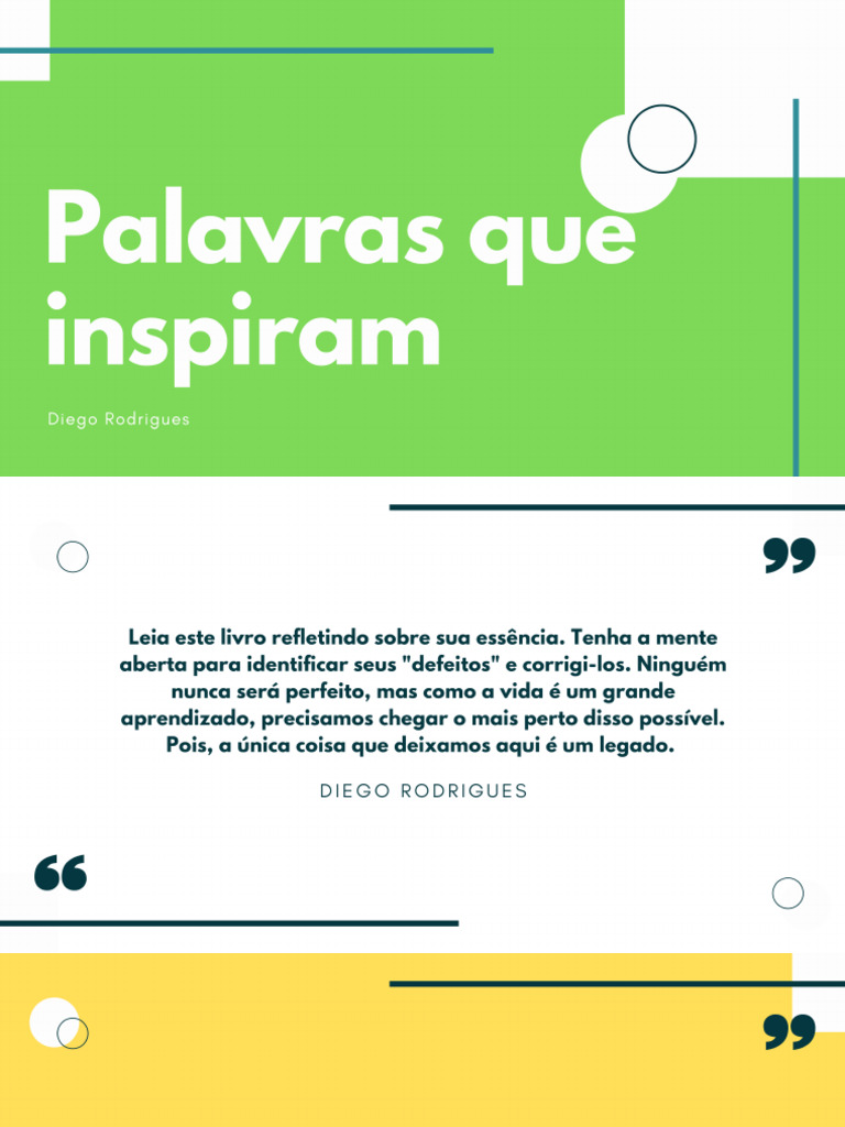 Livro - Palavras Que Inspiram - Autor Diego Rodrigues | PDF