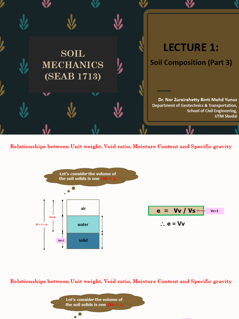 Lecture 1 Part 3-Soil Composition | PDF