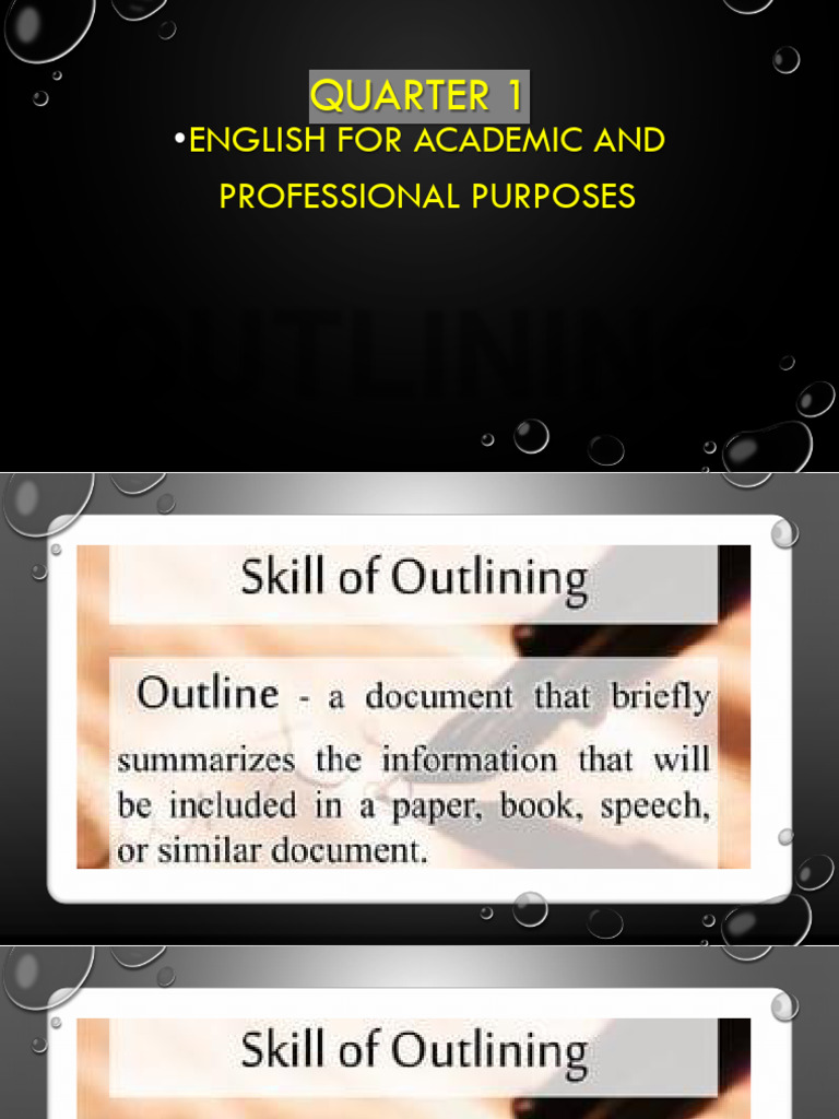 EAPP Outlining | PDF | Career & Growth