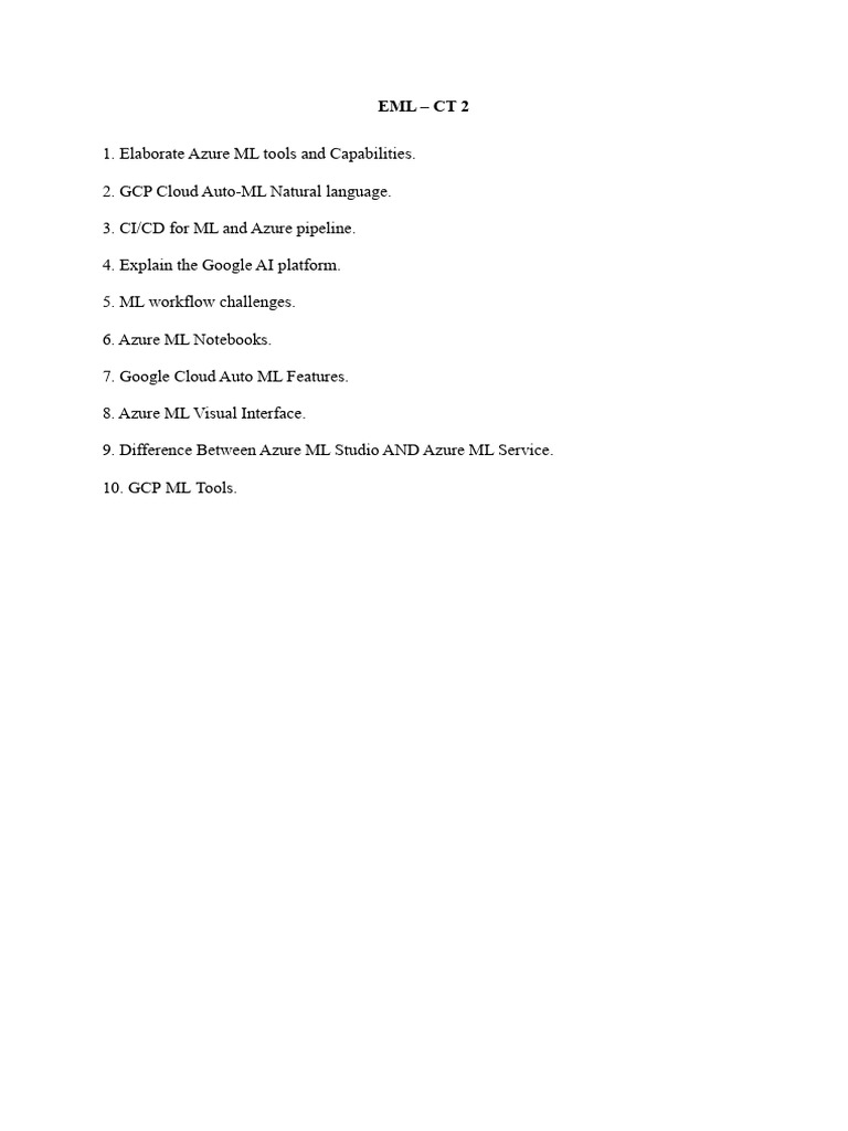 EML - CT 2 - Final | PDF