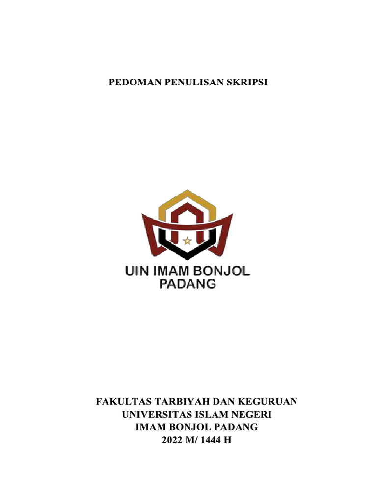 Ok 2 Pedoman Penulisan Skripsi | PDF