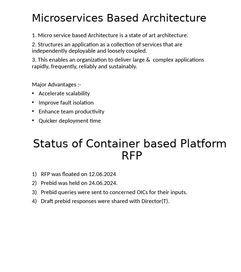 Microservices Based Architecture | PDF