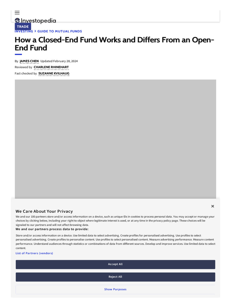 Closed-End Funds Explained | PDF | Investment Fund | Finance & Money ...