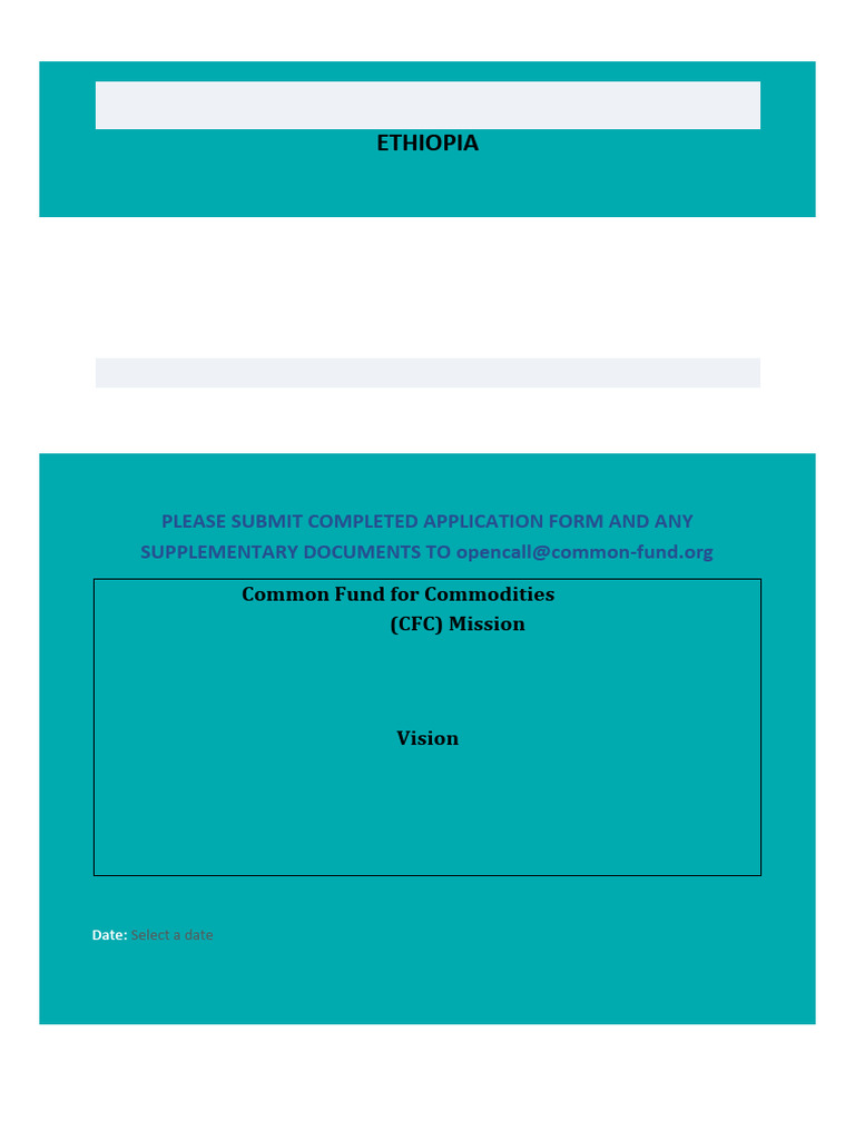 Call For Project Proposal For CFC Yenene | PDF | Poverty | Poverty ...