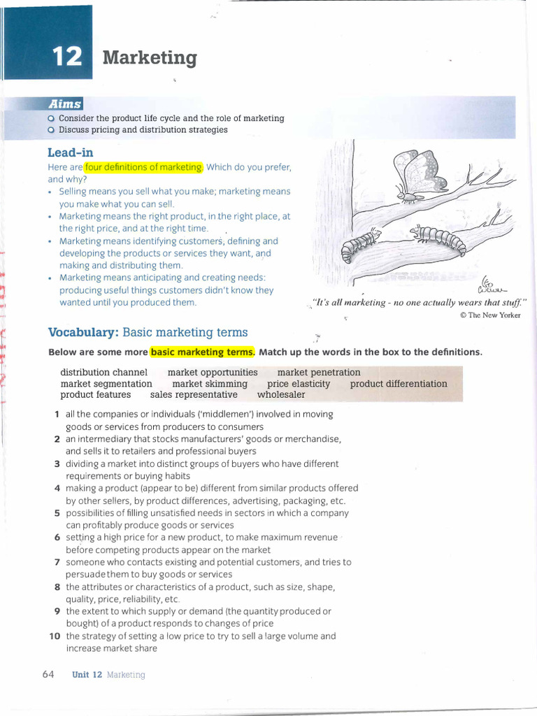 UNIT 12 MARKETING | PDF