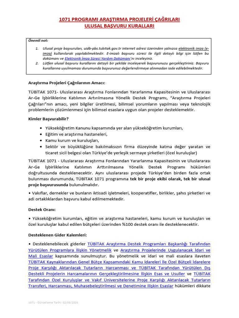 1071 Arastirma Projeleri Surec Dokumani | PDF