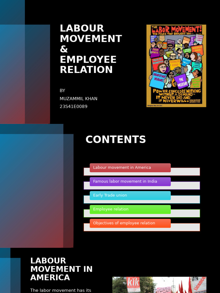 Labor Movement and Employee Relationship | PDF