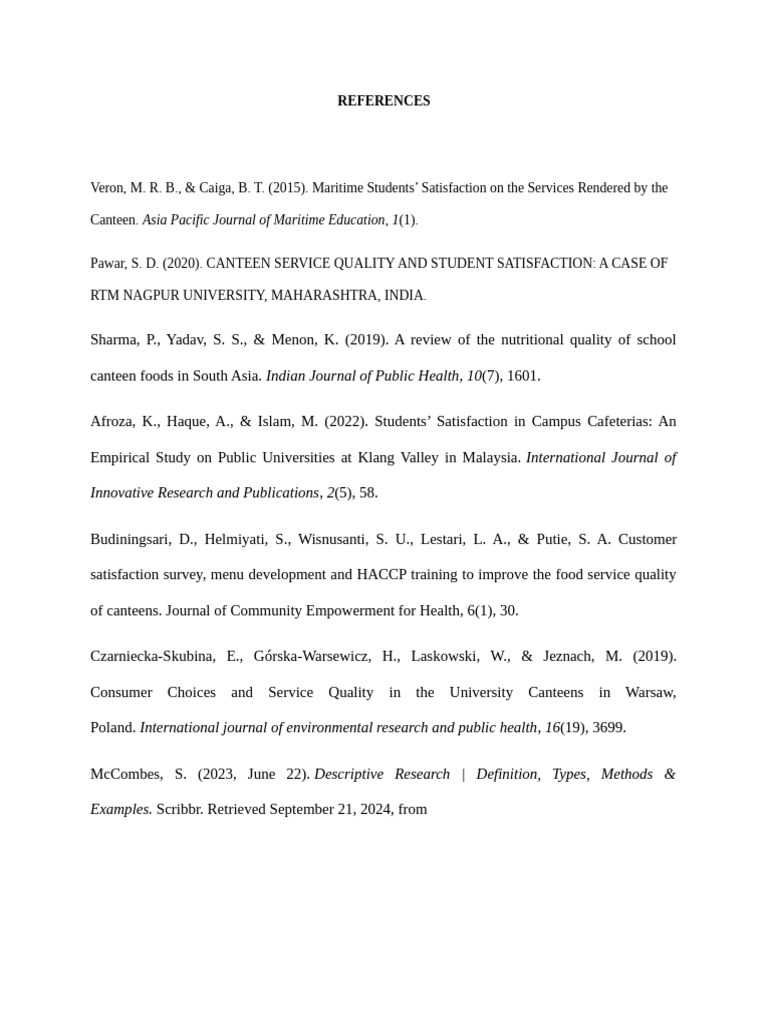 Outro | PDF | Cafeteria | Science & Mathematics