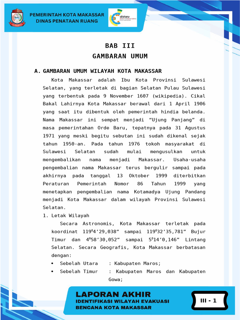 III. Gambaran Umum | PDF