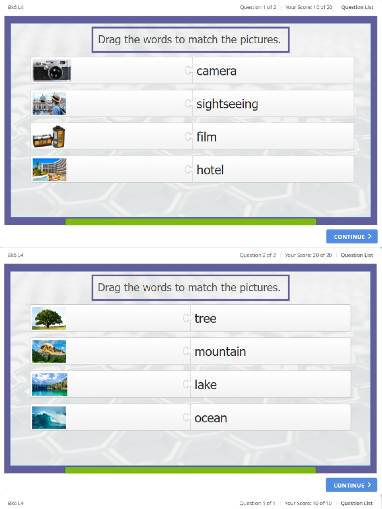 ARC 6 Lesson 4 - Vocabulary | PDF