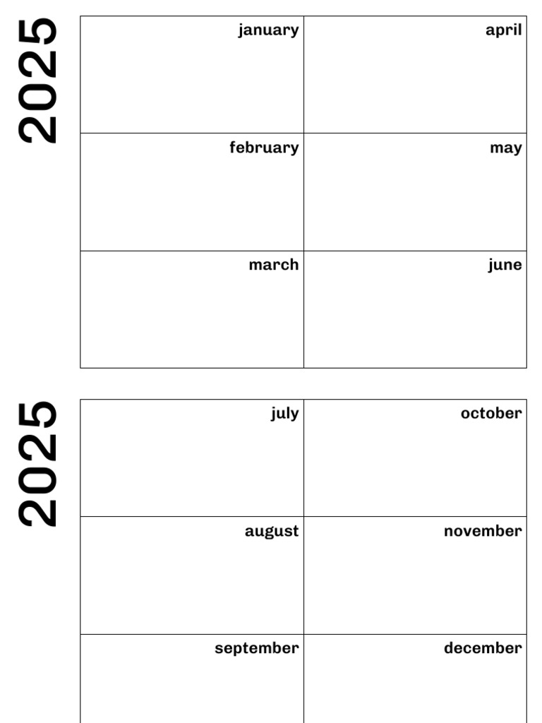 2025 Printable Bullet Journal A4 Copy Paper | PDF